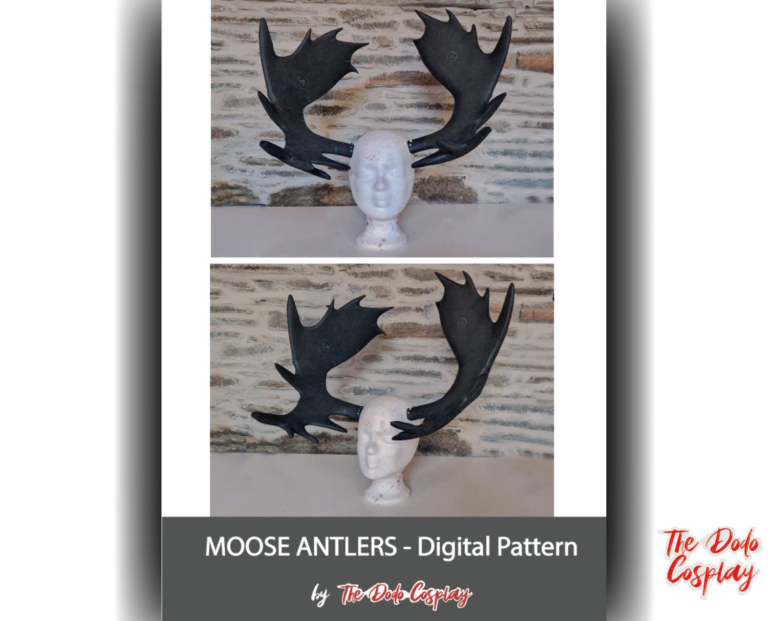 Moose Antlers Pattern - DIGITAL PATTERNS - A4 PDF - Etsy