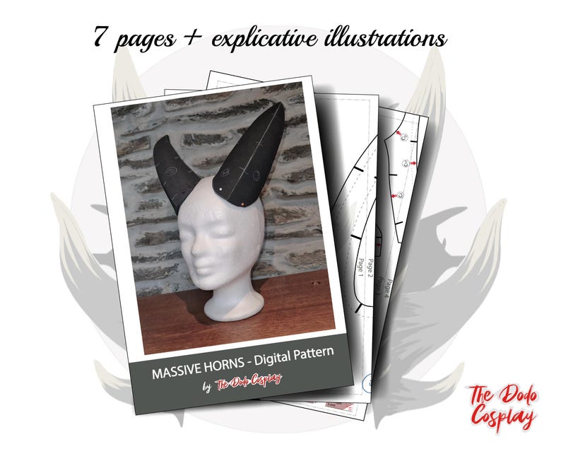 Massive Horns - DIGITAL PATTERNS - A4 PDF - Etsy