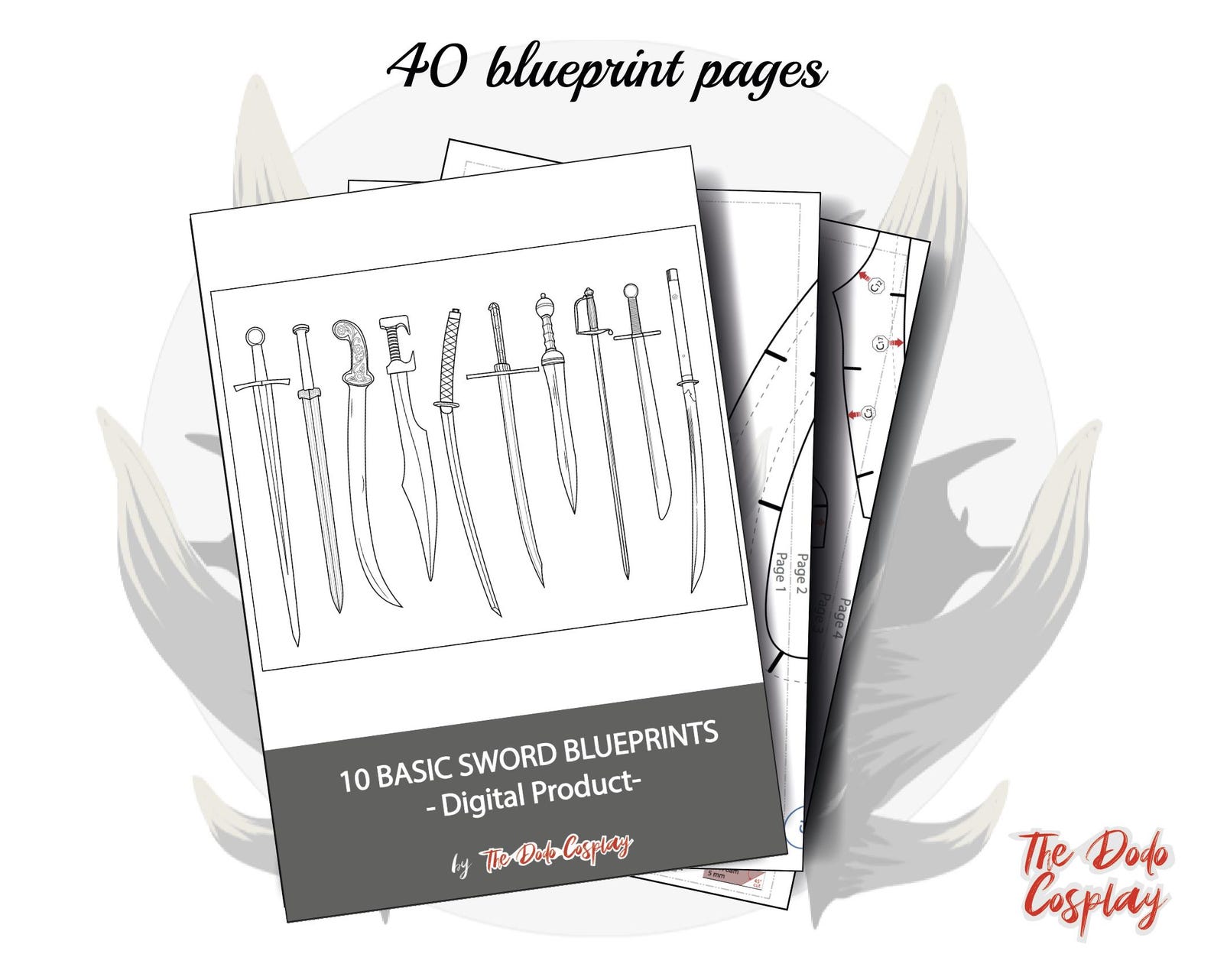 10 Basic Sword Blueprints - DIGITAL PDF - A4 - Etsy