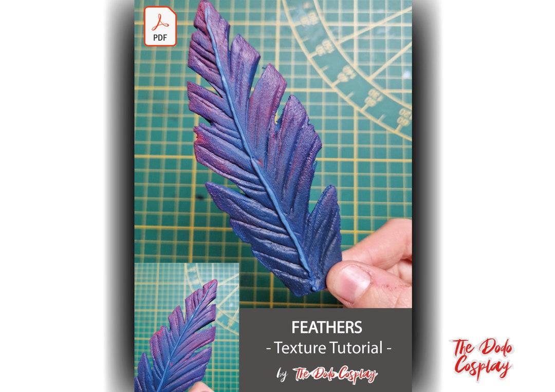 Feathers (with EVA Foam) - Texture Tutorial - PDF DOWNLOAD - Etsy