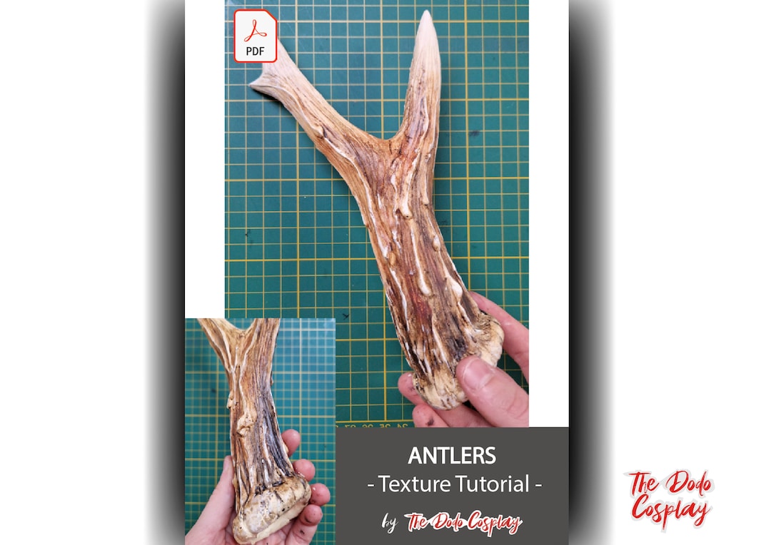 Antlers (with EVA Foam) - Texture Tutorial - PDF DOWNLOAD - Etsy