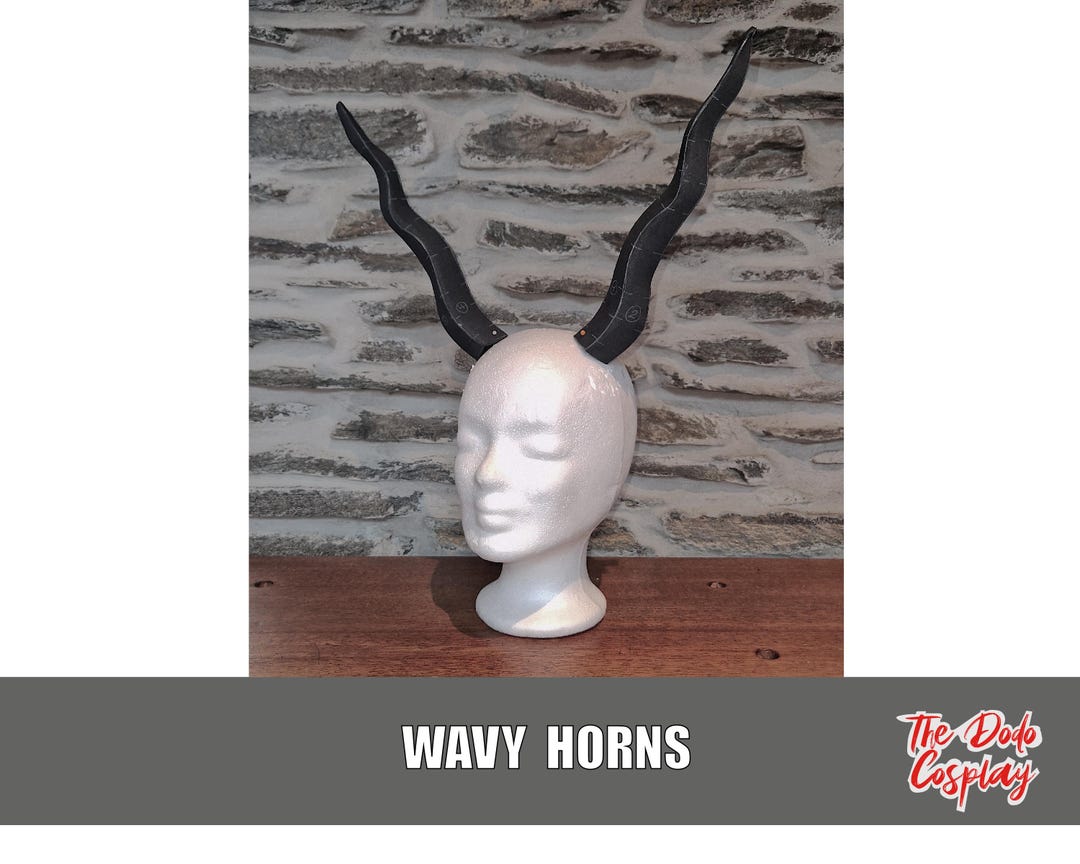 Wavy Horns - DIGITAL PATTERNS - A4 PDF - Etsy