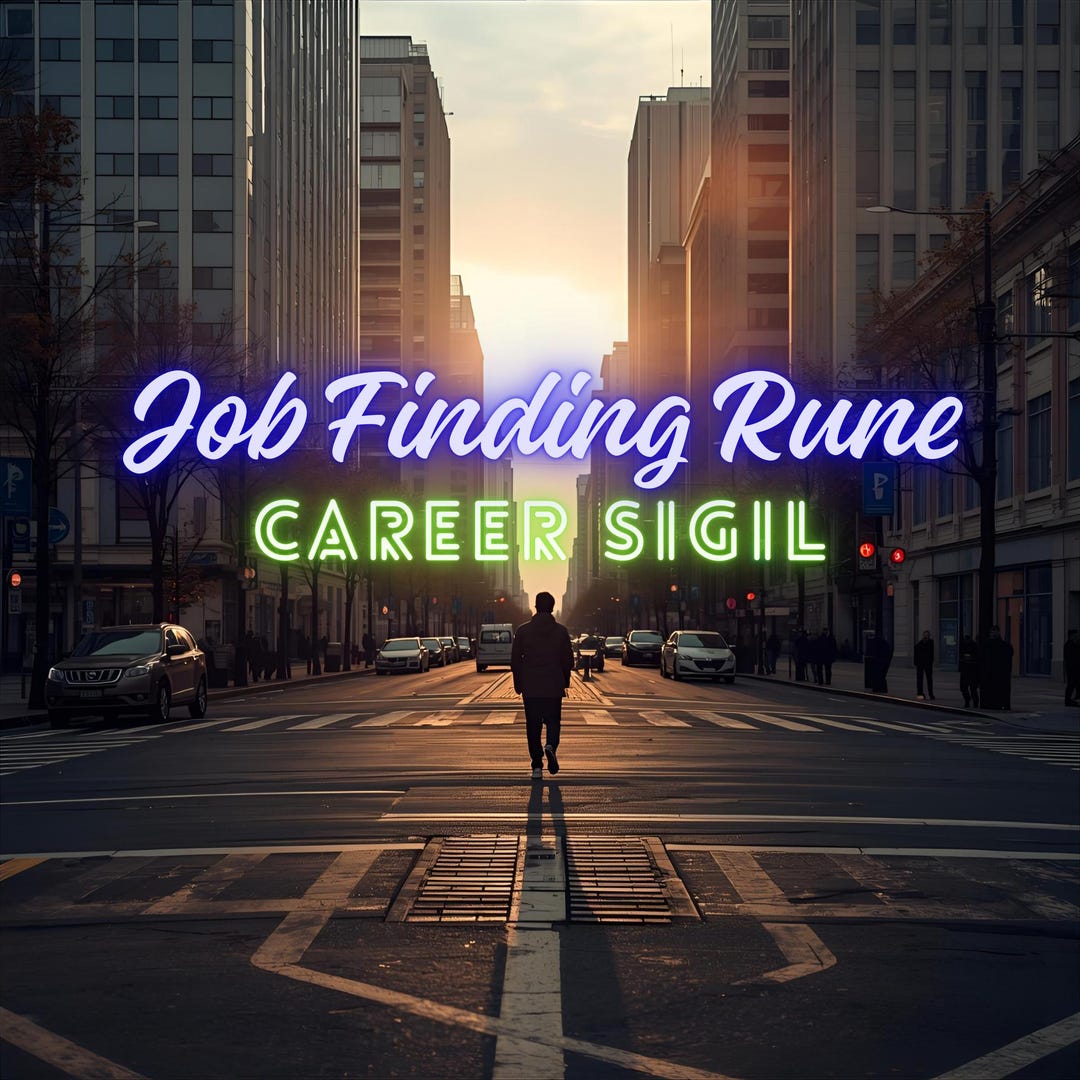Job Finding Rune / Career Sigil - Instant Download PDF E Book - Etsy