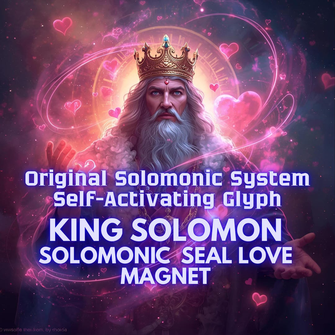 King Solomon Love Magnet Seal — Self-activating Glyph - Etsy