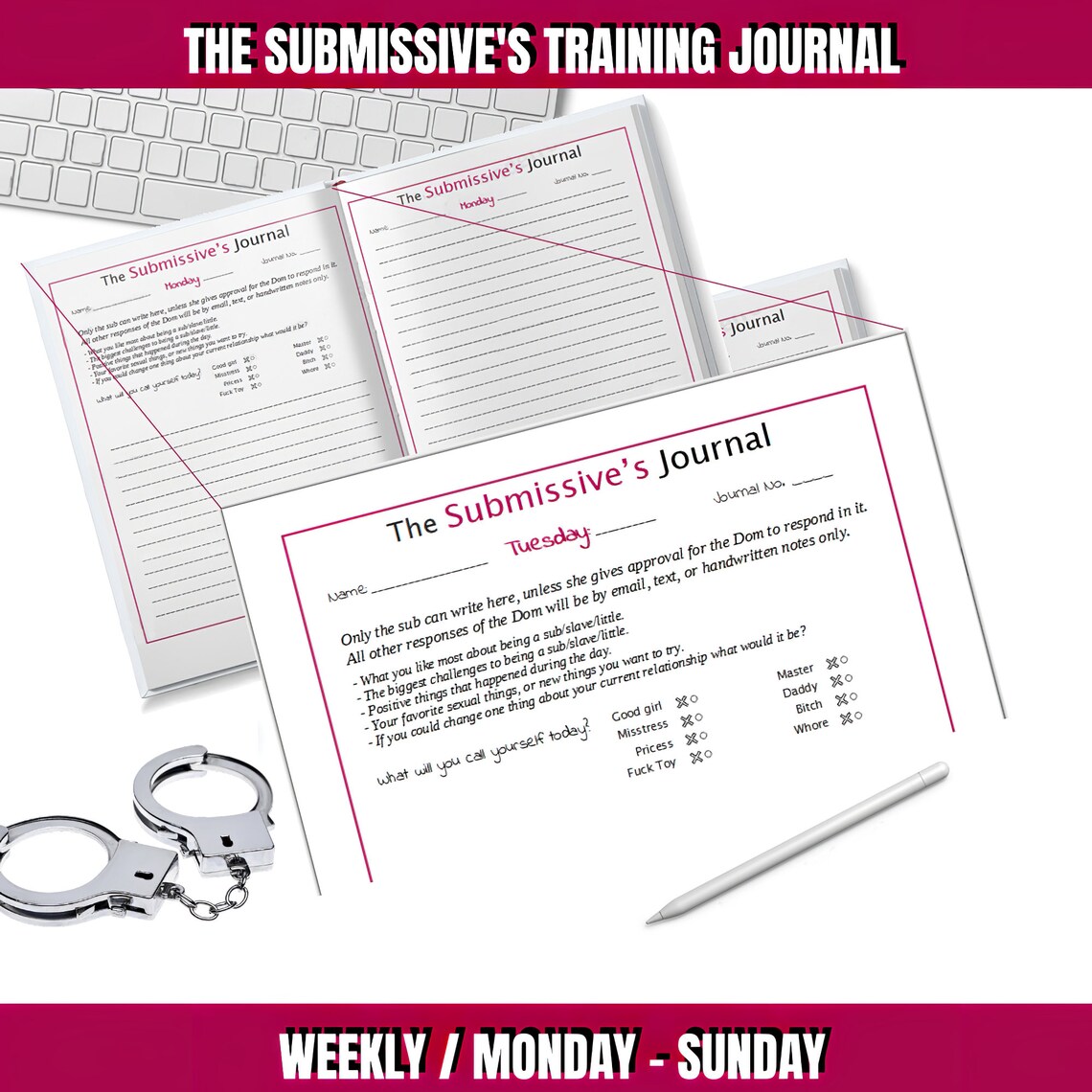 Bdsm Enhance Your Submissive Training With Our Dom Sub Journal Kit And