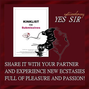 BDSM Kinklist for Submissive Kink up Your BDSM Play With Our Checklist for Relationship ...