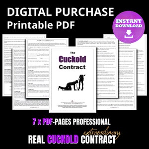 Cuckold Contract | Hotwife, Femdom, Couples (PDF Download) - Etsy