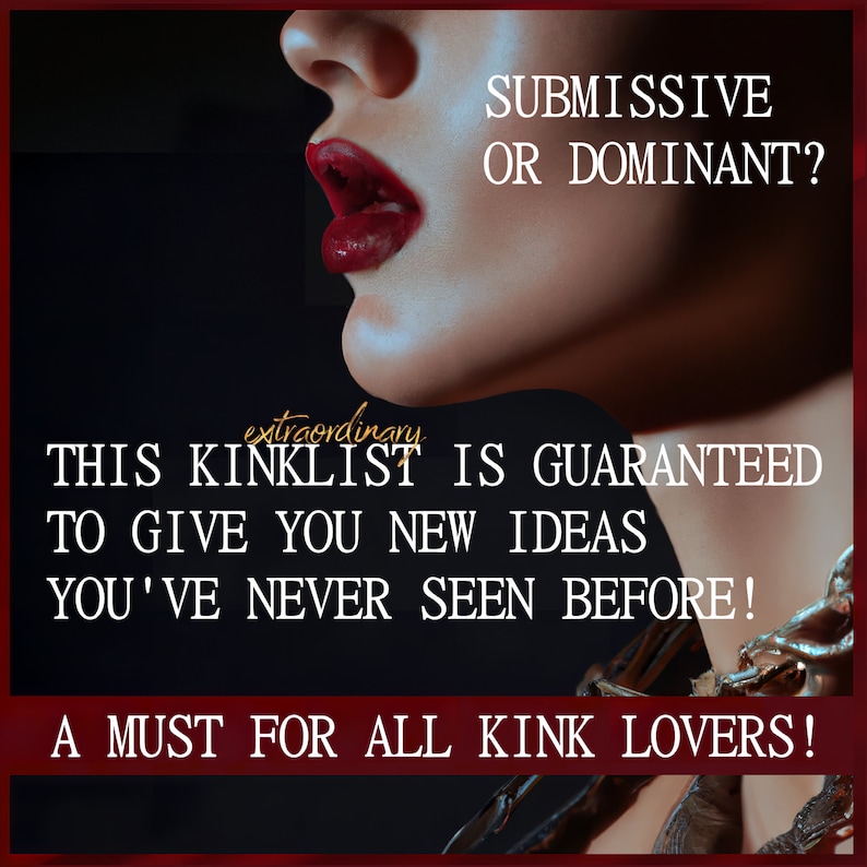 BDSM Kinklist for Submissive Kink up Your BDSM Play With Our Checklist for Relationship ...