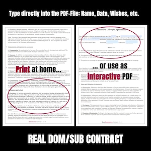 Simplify Your BDSM Contract and Submissive Relationship Agreement With Interactive PDF Template ...