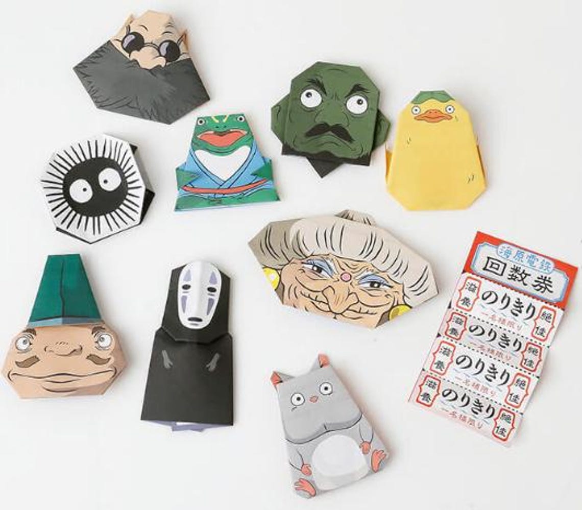 Studio Ghibli Spirited Away Kawaii Origami Puppets: Create Your Own ...