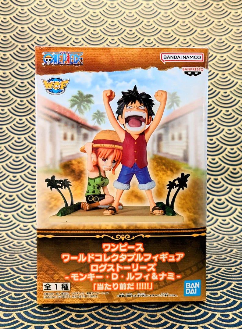 One Piece Luffy & Nami Figurine: WCF Log Stories, Japanese Import - Etsy UK