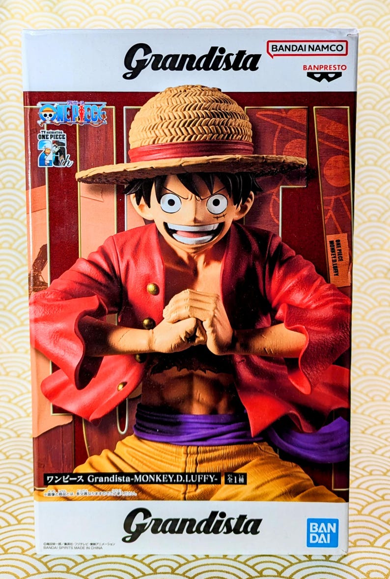 One Piece Monkey D. Luffy Grandista Figure – 25th Anniversary Banpresto ...