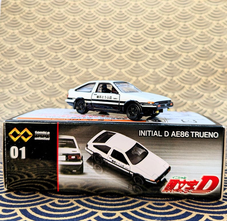 Initial D AE86 Diecast Car: Tomica Unlimited, Authentic Japanese Import ...