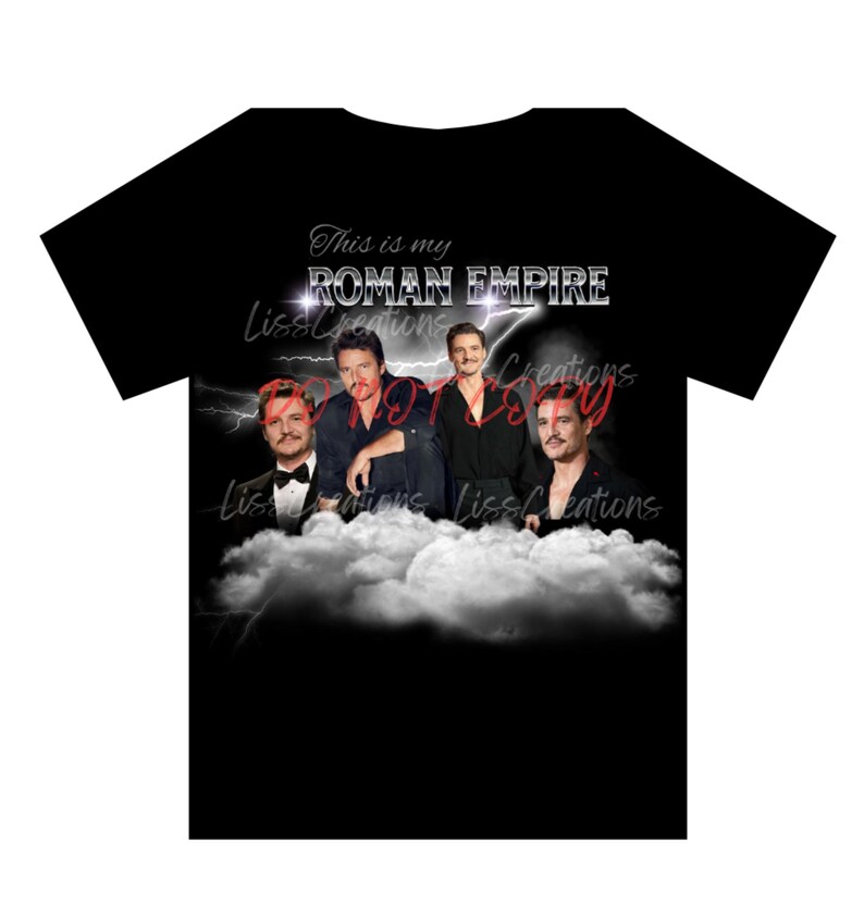 Pedro Pascal PNG, Pedro Pascal My Roman Empire Graphic Tee Digital ...