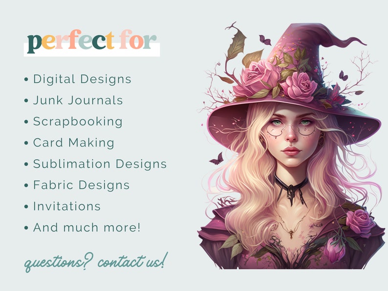 Light Witch Clipart Witch Clip Art Png Magic Clip Art - Etsy