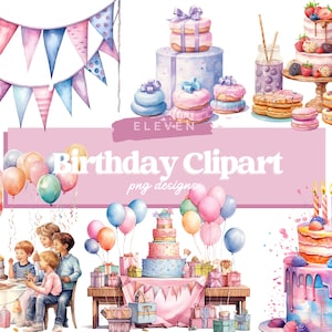 Birthday Clipart, Party Clipart, Happy Birthday Png, Balloons Clipart ...