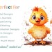 Chicken Clipart Bundle, Chicken PNG, Cartoon Chicken, Watercolor ...