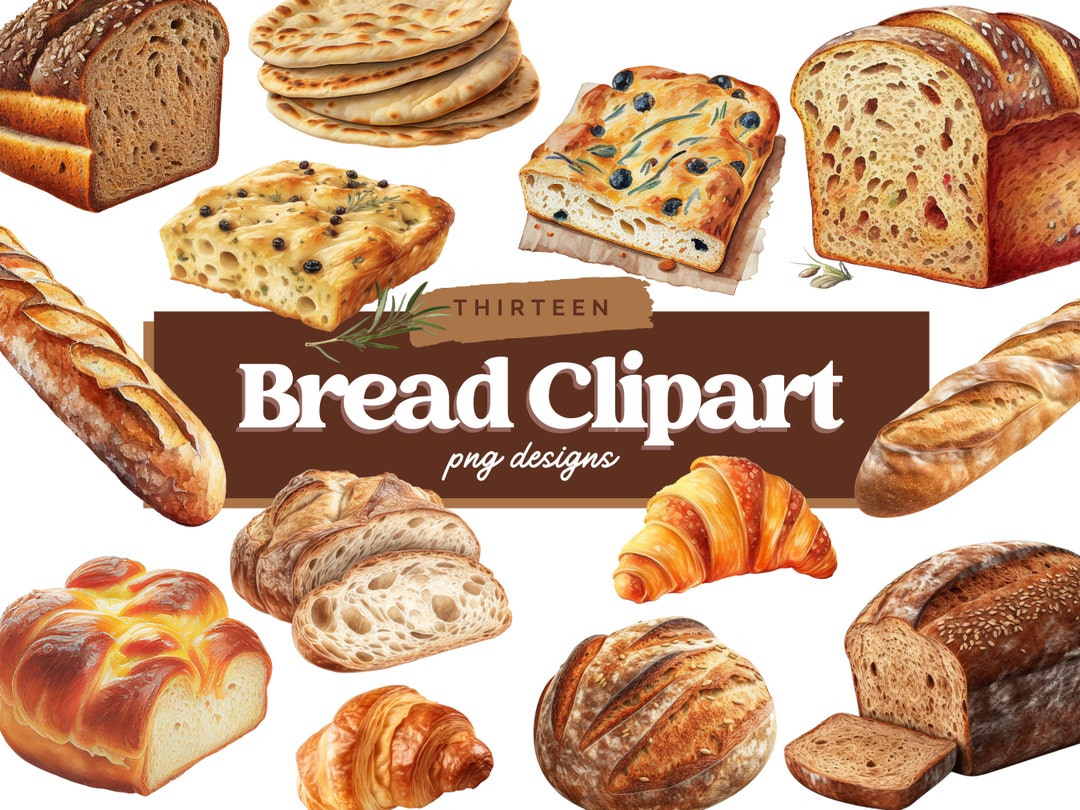 Bread Clipart, Bread Clipart PNG, Clipart Digital Art, Bread Clipart ...