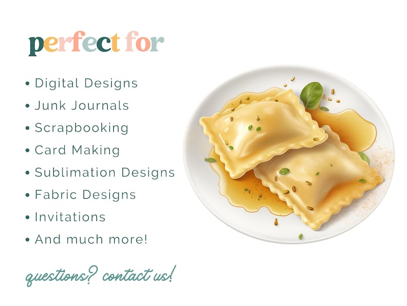 Pasta Clipart Bundle, Pasta PNG, Digital Art, Italian PNG, Commercial ...