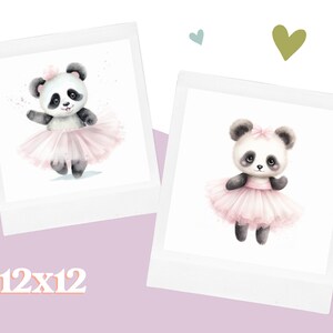 Ballerina Panda Clipart, Nursery Clipart, Kid Clipart, Children, PNG ...