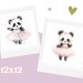 Ballerina Panda Clipart, Nursery Clipart, Kid Clipart, Children, PNG ...
