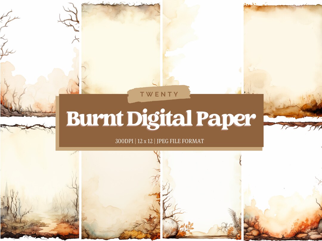 Burnt Digital Paper, Web Background, Commercial Use, Digital Paper ...