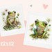 Frog Watercolor Clipart, Cute Baby Shower Graphics, Nursery Decor Wall ...