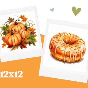 Watercolor Pumpkin Spice Clipart Bundle, PNG, Sublimation, Halloween ...