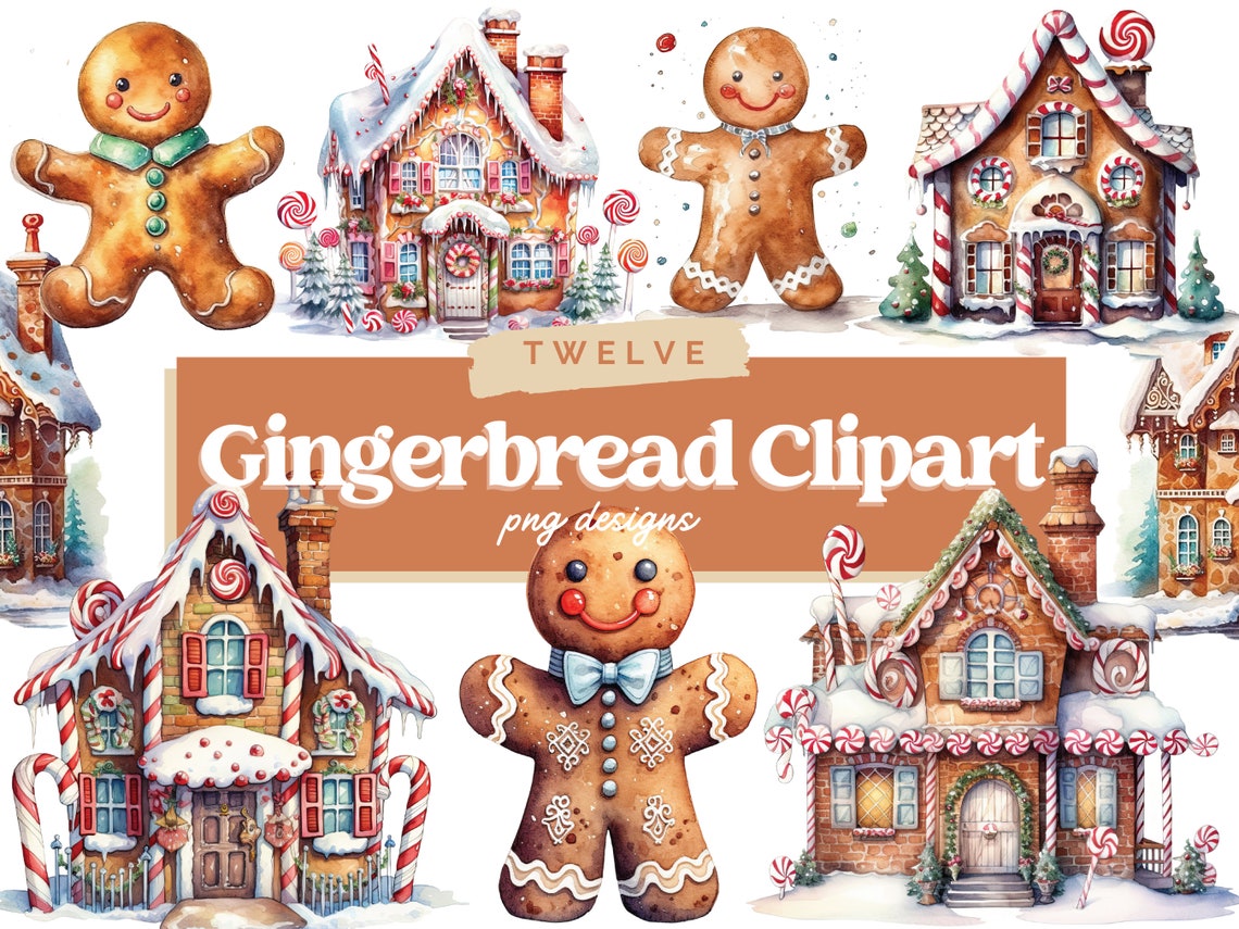 Gingerbread House Clipart, Food PNG, Bakery Christmas Decor, Christmas ...