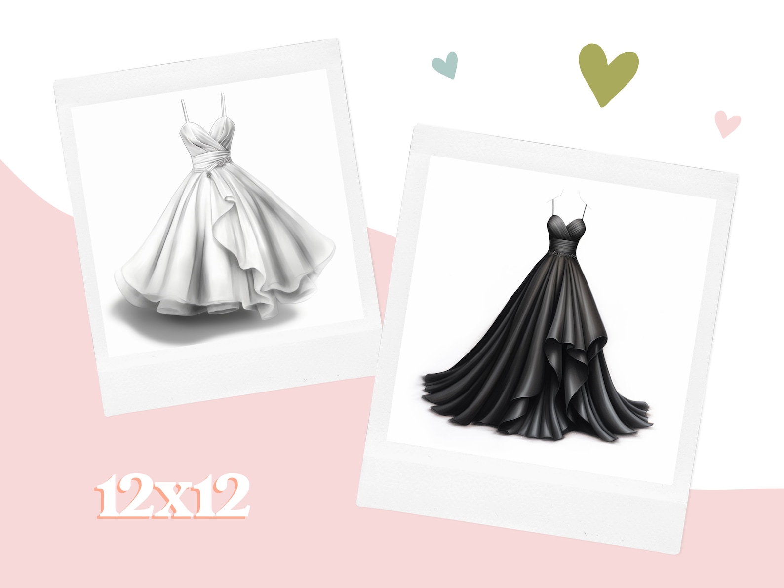 Watercolor Prom Dress Clipart, Prom Dress PNG, Prom Dress Graphics ...