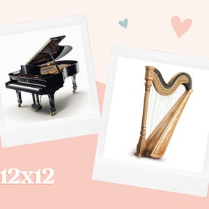 Watercolor Musical Instruments Clipart - Orchestra Download - Instant ...