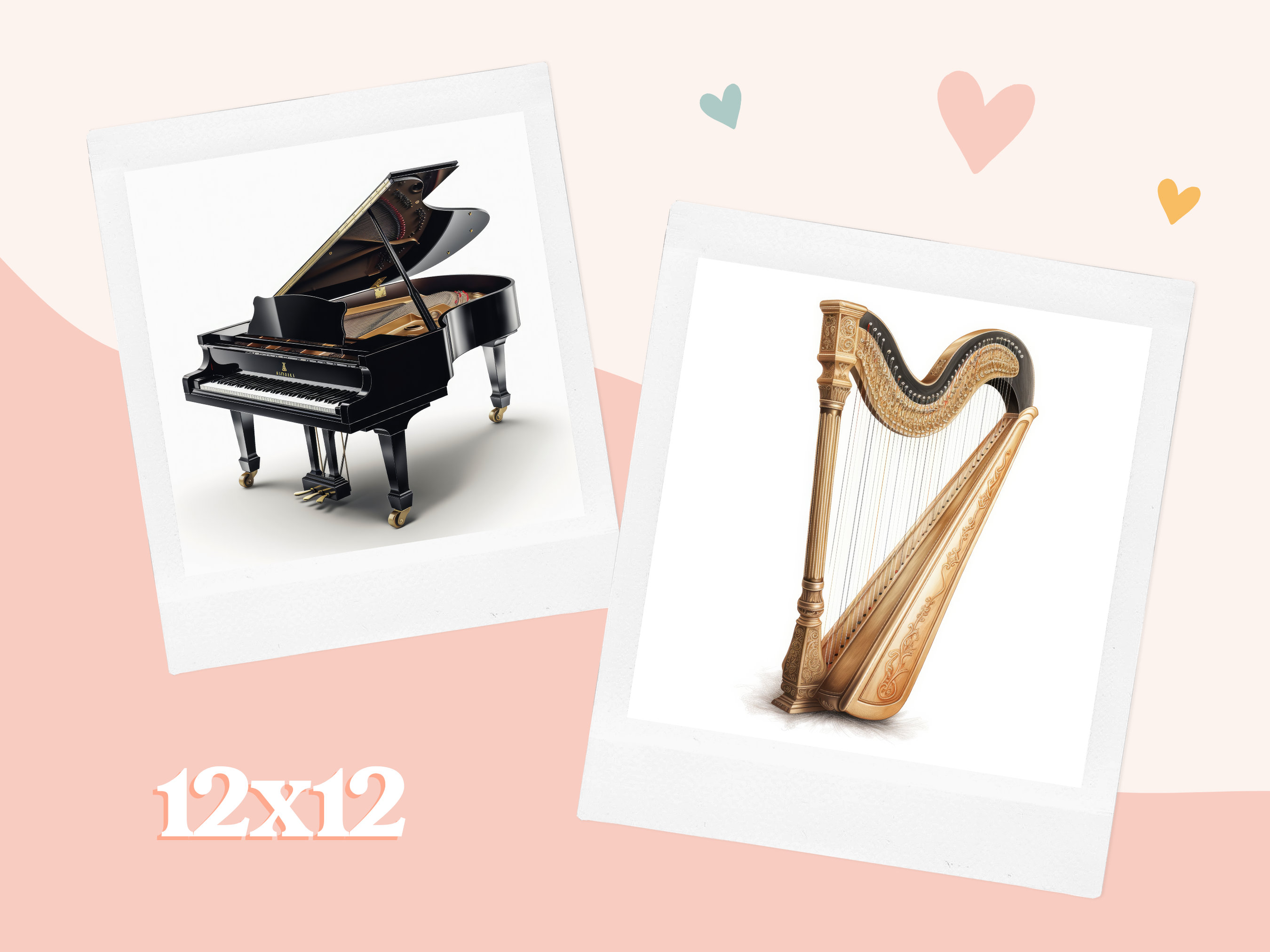 Watercolor Musical Instruments Clipart - Orchestra Download - Instant ...