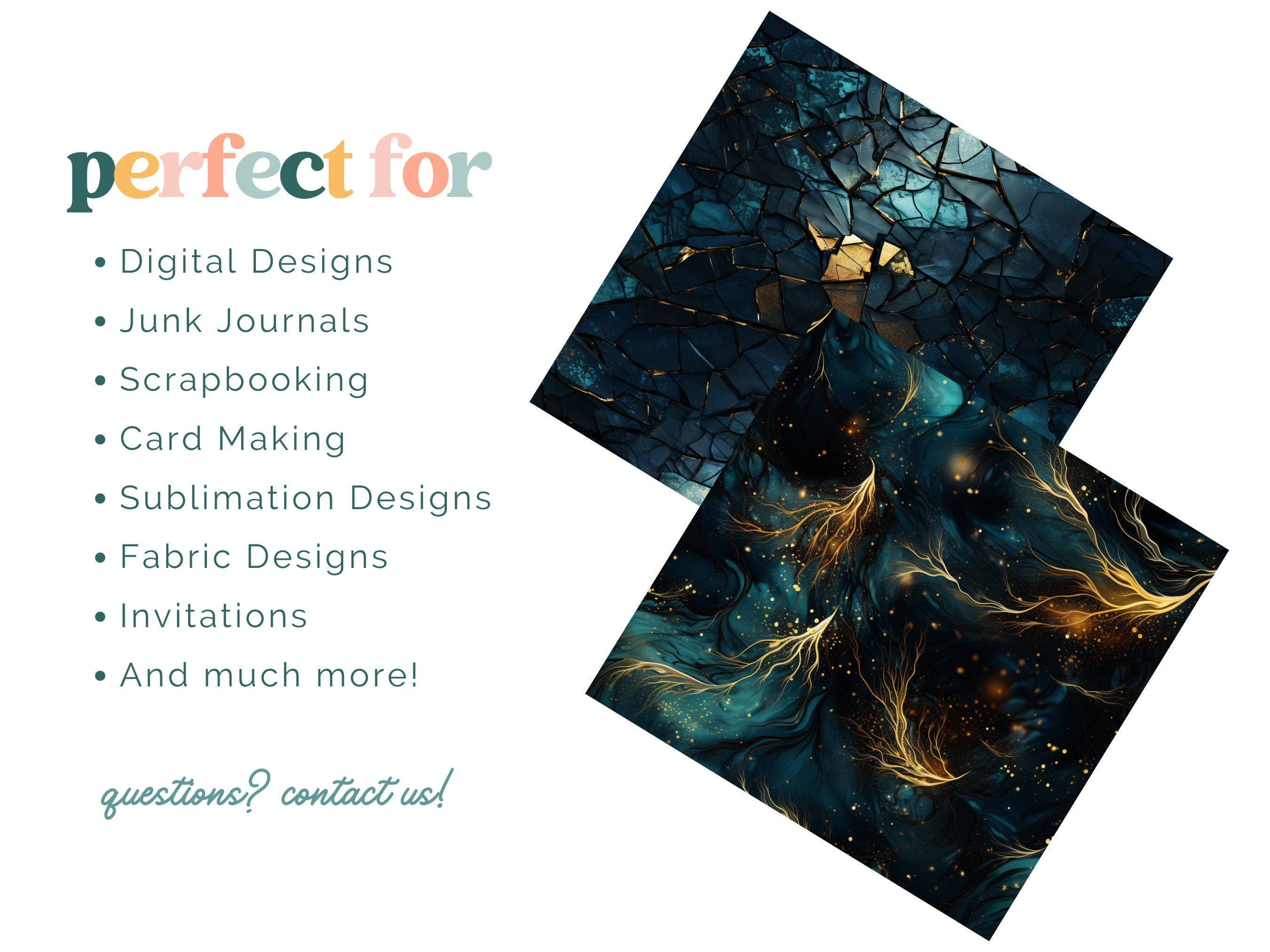 Blue and Black Digital Paper, Texture Digital Paper, Blue and Black ...