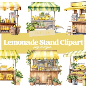 Lemonade Stand Clipart, Lemonade PNG, Summer Clipart, Pink Lemonade ...
