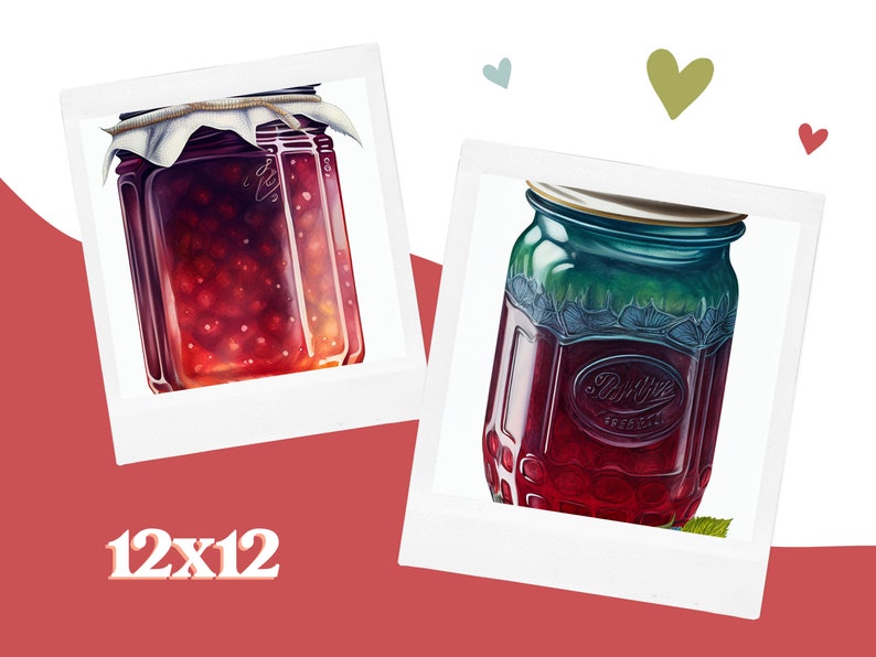 Jam Jar Clipart Bundle Jam Jar PNG Jam Digital Image Bundle - Etsy