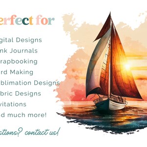 Watercolor Sailboat Clipart, Watercolor Sailboat PNG, Watercolor ...