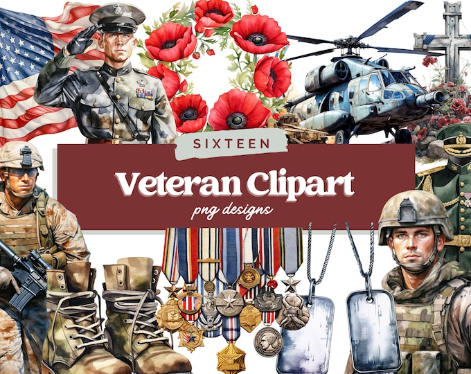 Remembrance Day Clip Art - Veterans Day Clipart - Army - Military ...
