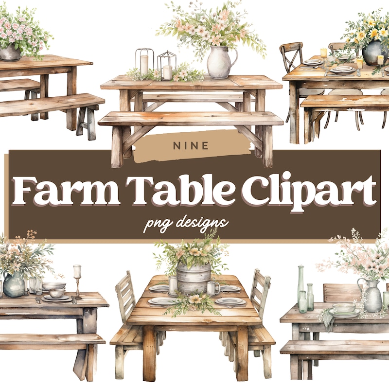 Rustic Farm Table - Etsy