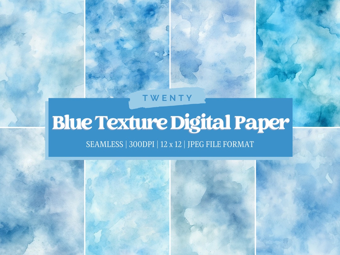 Blue Texture Digital Paper, Blue Digital Paper, Blue Texture JPG ...