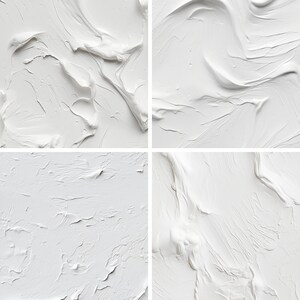 White Paint Digital Paper, White Digital Background, Paint JPG, Instant ...