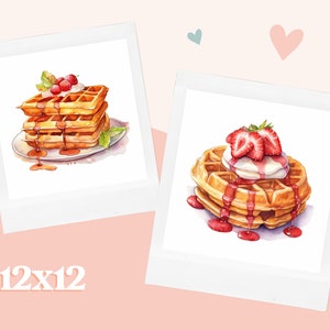 Waffles Breakfast Clipart, Waffle PNG, Dessert Png, Food Clipart ...