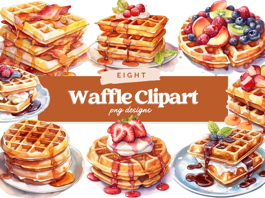 Waffles Breakfast Clipart, Waffle PNG, Dessert Png, Food Clipart ...