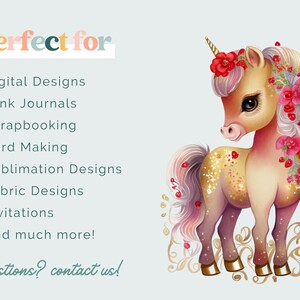 Cute Unicorn Watercolor Clipart, Instant Download, Rainbow Clip Art ...