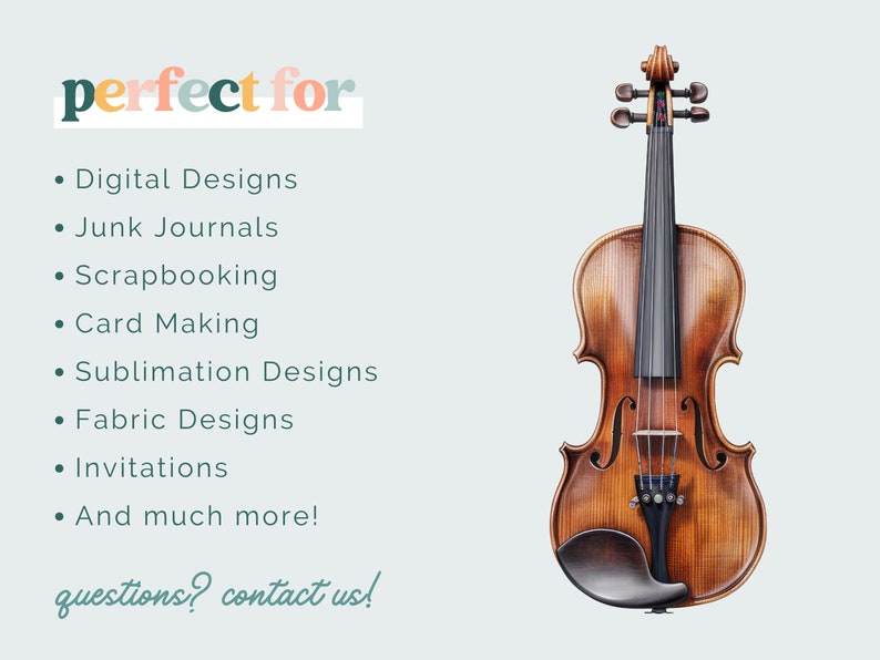 Watercolor Musical Instruments Clipart - Orchestra Download - Instant ...