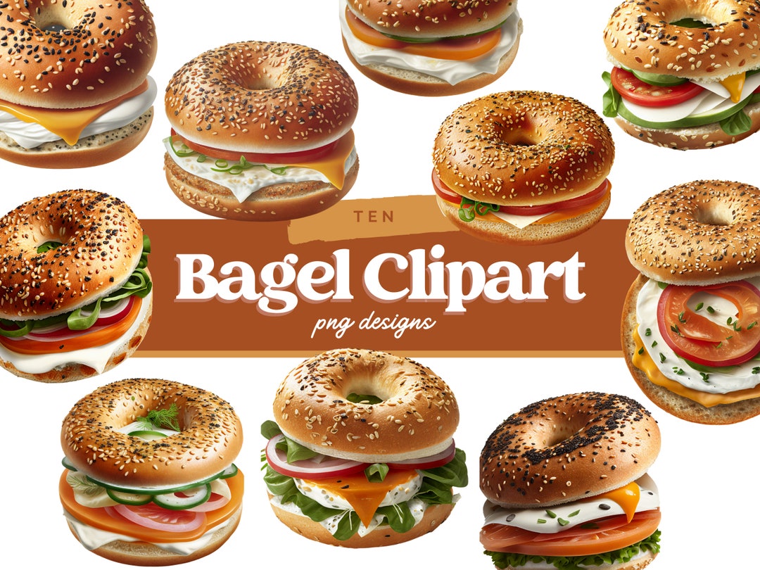 Bagel Clipart, Bagel PNG, Clipart Digital Art, Bagel Sandwich Clipart ...