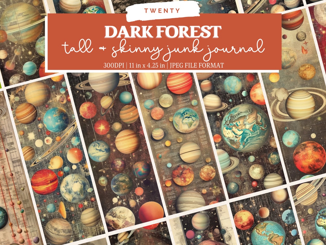 Planets Junk Journal Pages, Space Junk Journal Kit, Cosmos Junk Journal ...