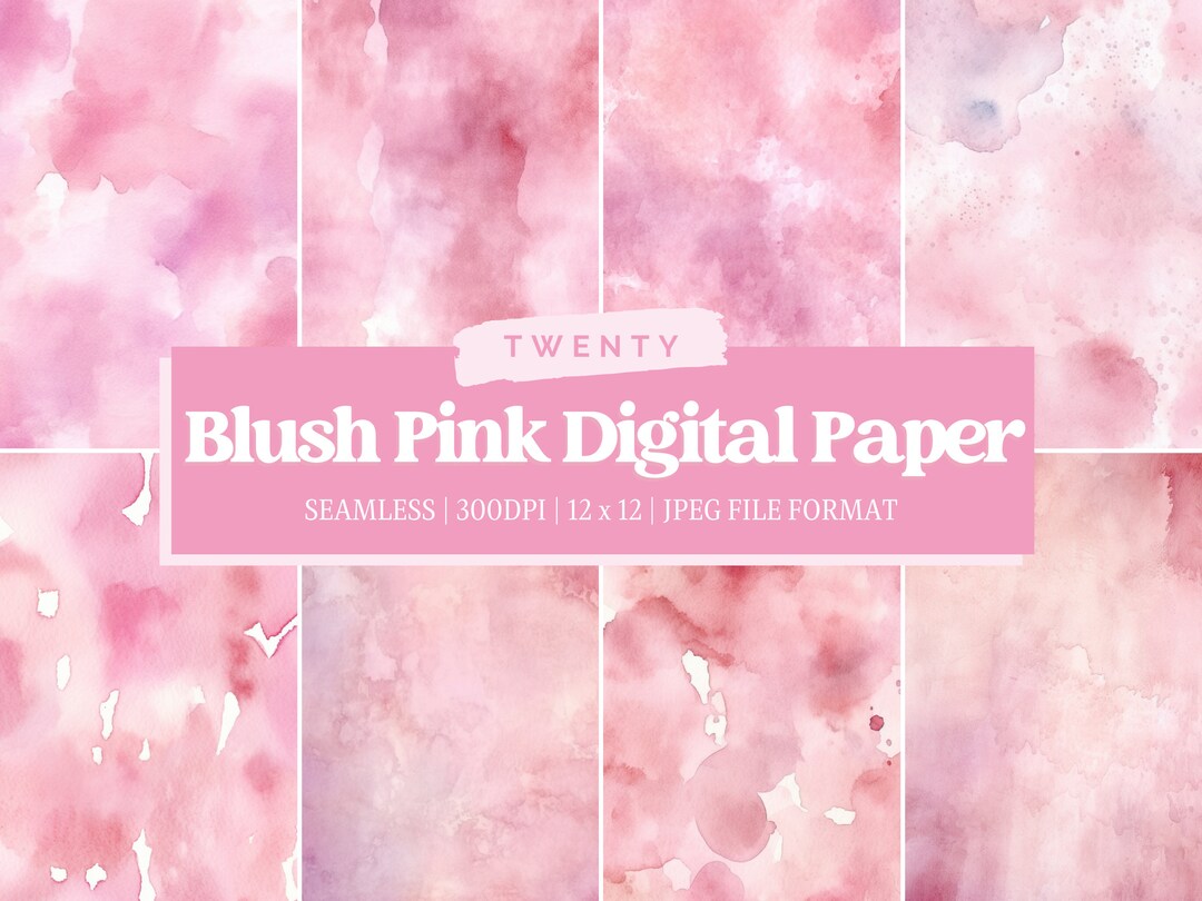 Blush Pink Digital Paper, Pink Digital Paper, Pink Texture JPG ...