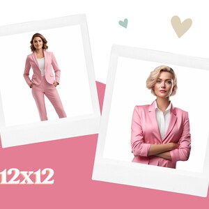 Woman in Pink Suit Clipart, Pink Boss Lady PNG, Work Clipart, Clipart ...