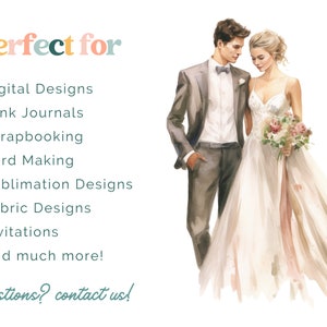 Wedding Clipart Watercolor Art Set, Wedding Clip Art, Engagement ...