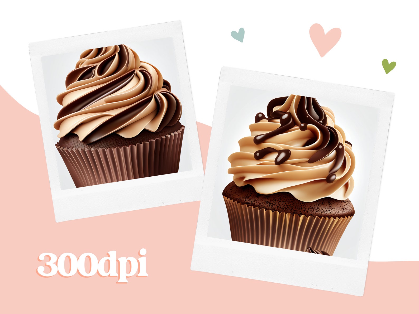 Chocolate Cupcake Clipart, Cupcake Clipart PNG, Digital Clipart ...